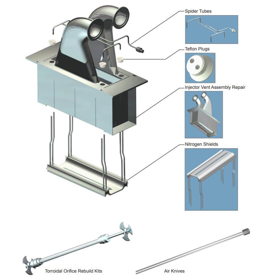 Ion Implantation Consumables & Repair Parts for Atmospheric Pressure CVD